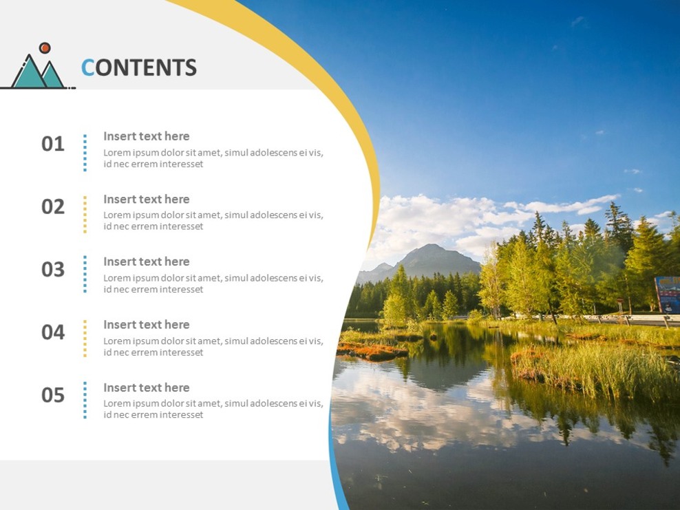Blue Lake - Free PPT Template