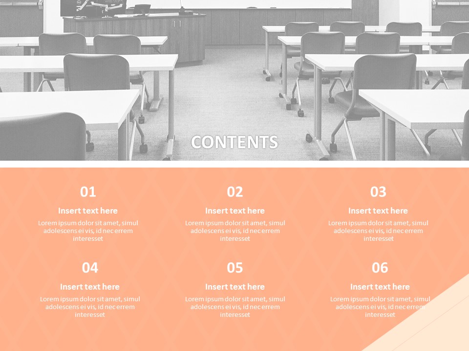 Classroom and Books - Free PPT Sample