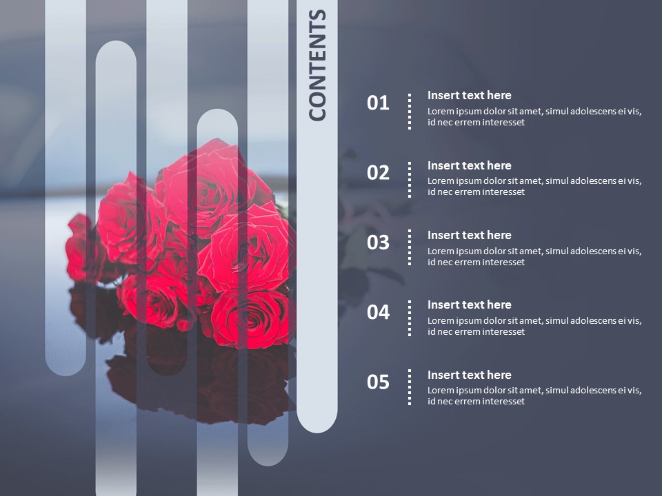 Event With a Bunch of Roses - Free Powerpoint Template