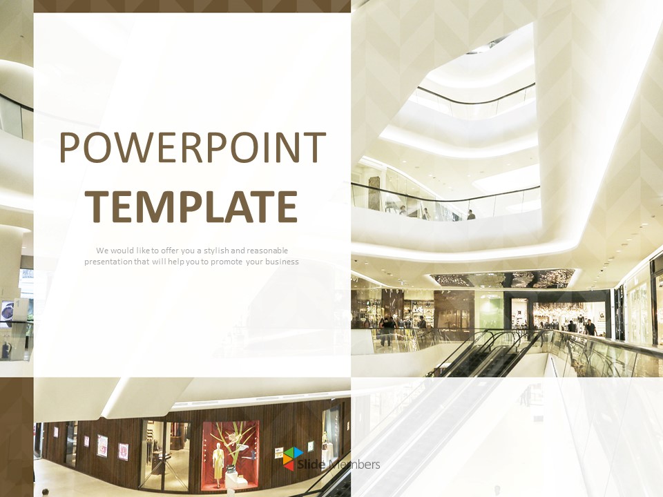 Free Powerpoint Template - Department Store