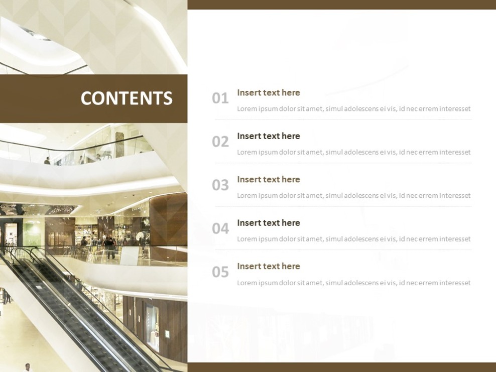 Free Powerpoint Template - Department Store