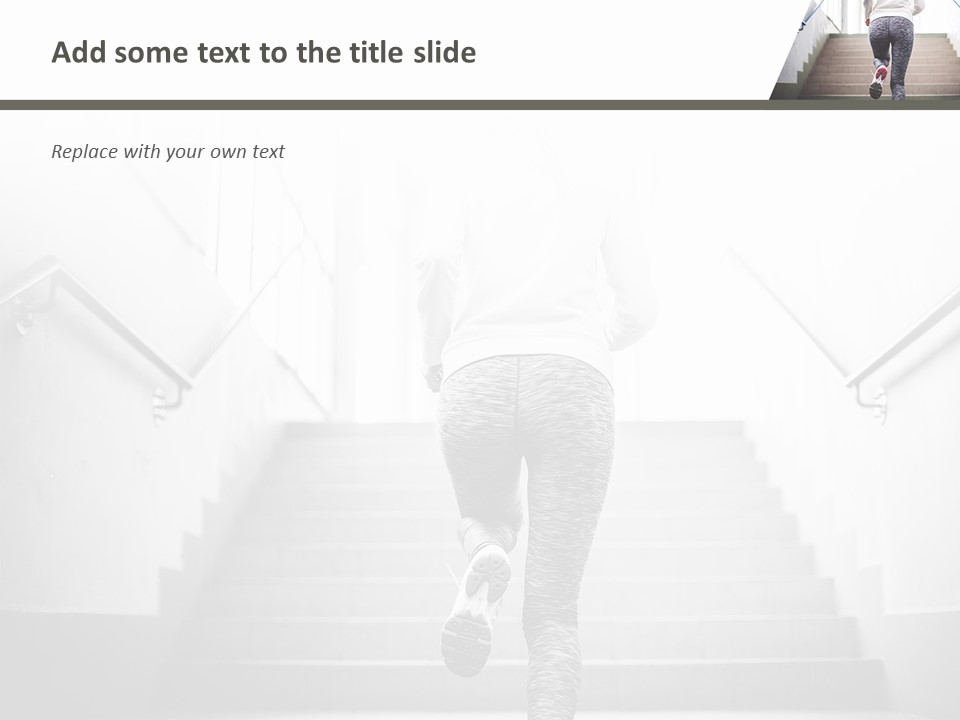 Free Powerpoint Templates Design - A Woman Who Exercises