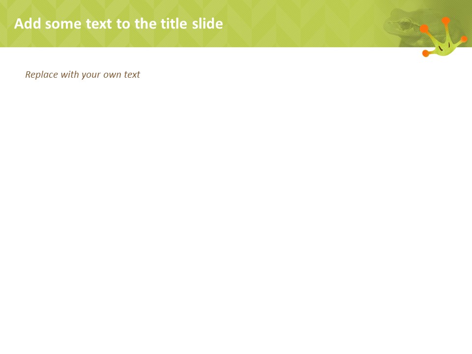 Frogs in Spring - Free Powerpoint Templates Design