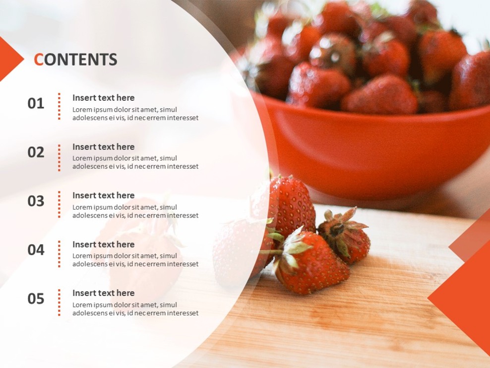 Sweet Strawberry - Free Powerpoint Templates Design