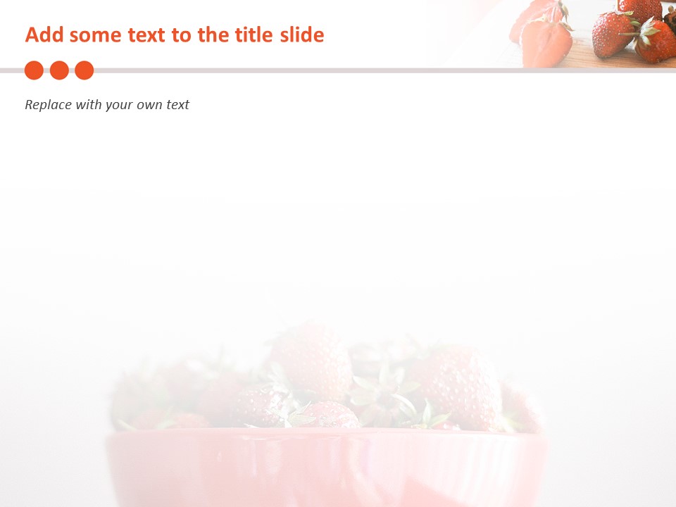Sweet Strawberry - Free Powerpoint Templates Design