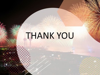 Firework and Illust - Free PPT Template Design