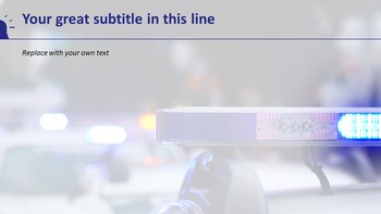 Free PowerPoint - Police Car