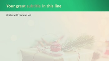 PPT Download Free - Gift Wrapping for Christmas|Templates|Slides