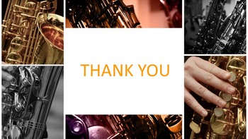 Saxophone - PowerPoint Template Free Download
