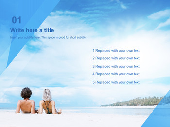 Sandy Beach - Free Professional Keynote Templates