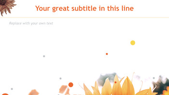 Free Presentation Templates - Sunflower|Keynote|Slides