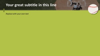 Baseball Player - Free Google Slides Backgrounds