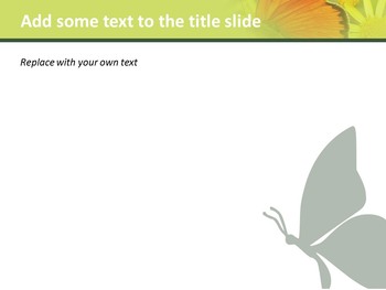 Free Google Slides - Butterfly Theme