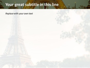 Free Google Slides Template - The Eiffel Tower