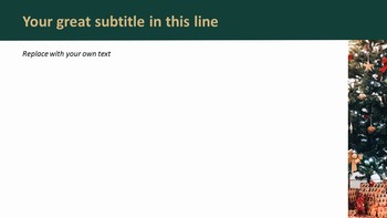 Free Google Slides Template - Christmas Tree