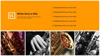 Free Presentation Template - Saxophone|Google Slides