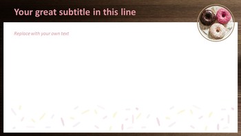 Google Slides Template Free - Sweet Donuts