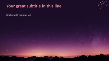 Starry Night Sky - Google Slides Template Free