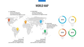 World Map Google Slides Template Design