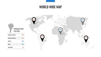 World Map Google Slides Template Design