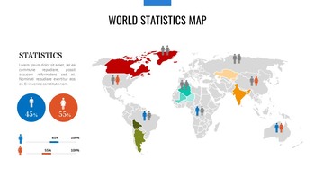 World Map Google Slides Template Design
