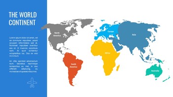 World Map Google Slides Template Design