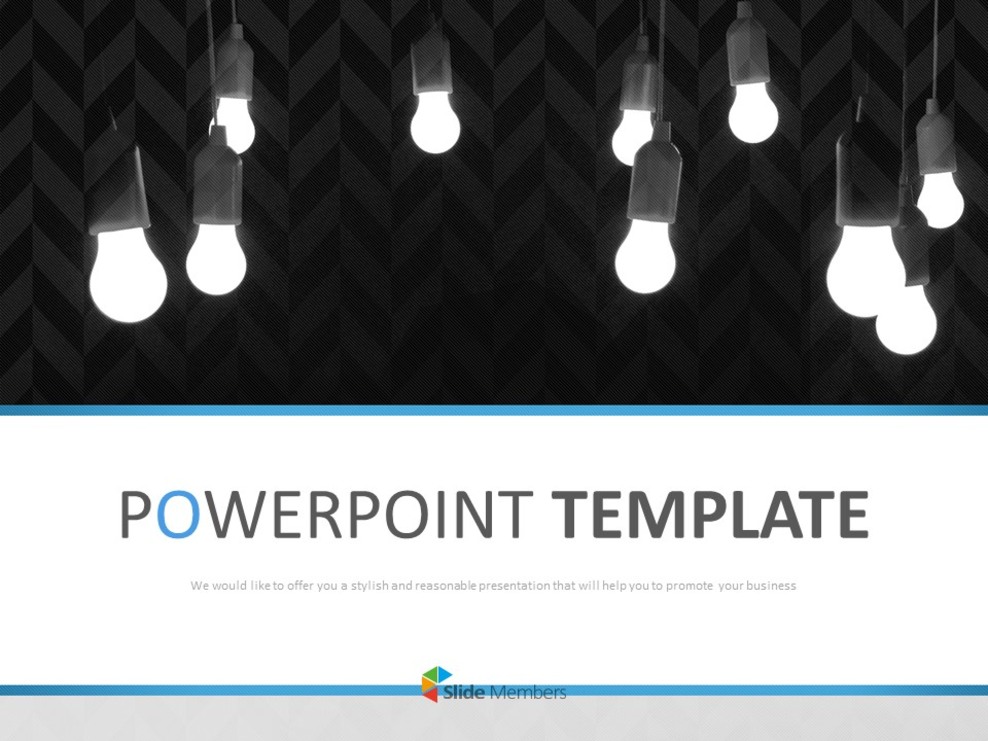 A Round Bulb - Free Powerpoint Templates Design