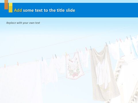 Clean Laundry - Free Powerpoint Template