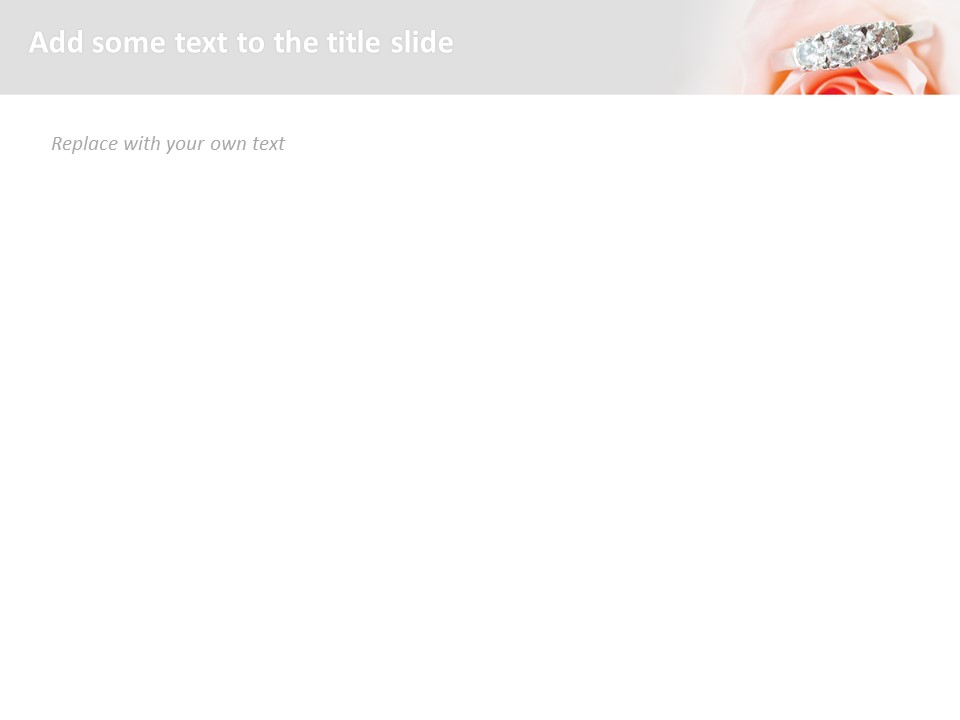 Diamond Ring - Free Powerpoint Template
