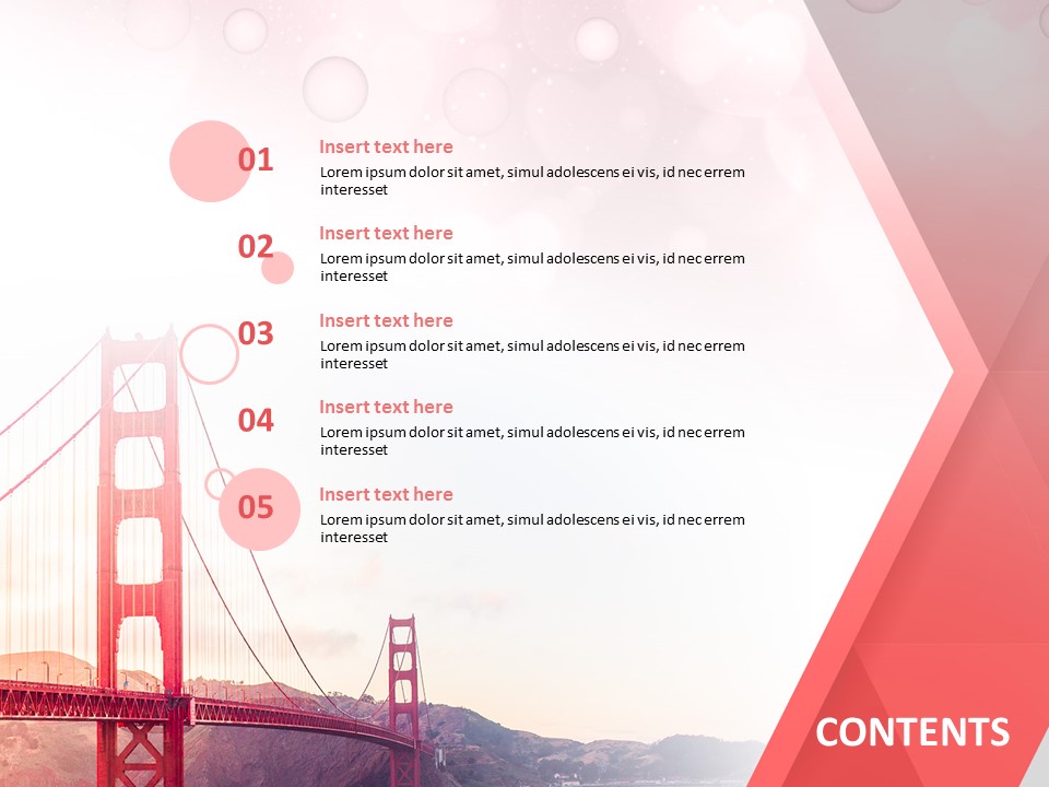 Free PPT Template - Golden Gate Bridge in San Francisco