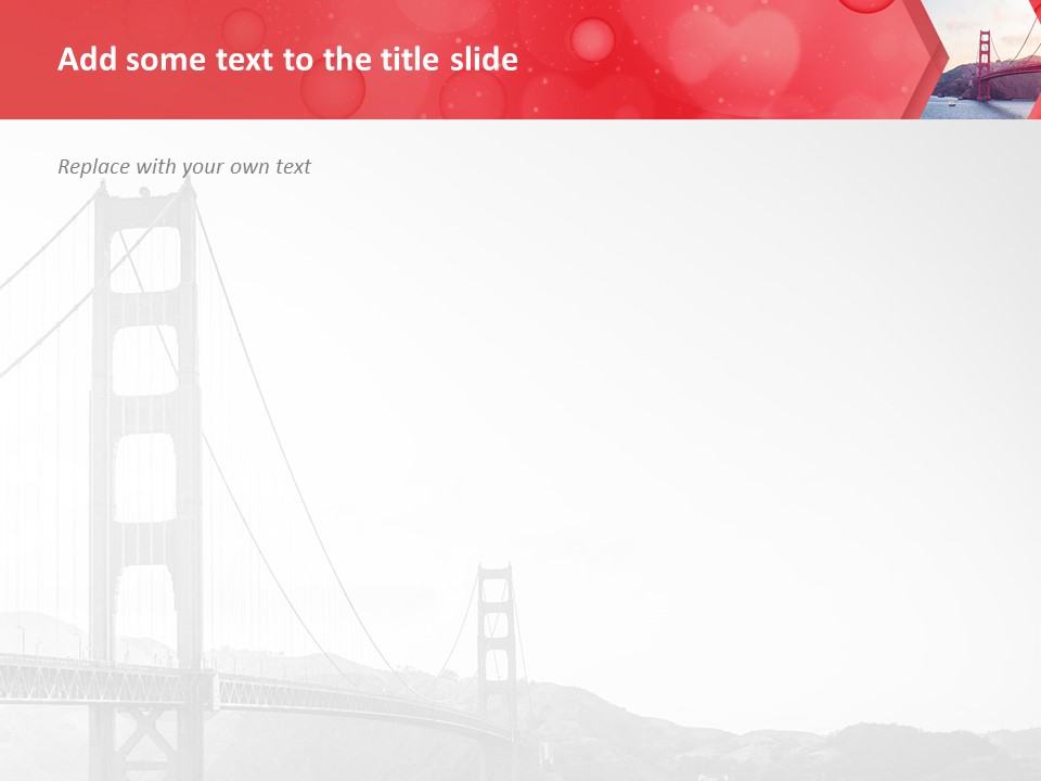 Free PPT Template - Golden Gate Bridge in San Francisco