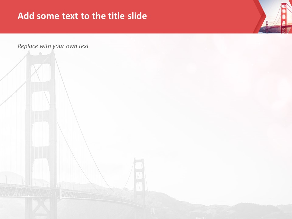 Free PPT Template - Golden Gate Bridge in San Francisco