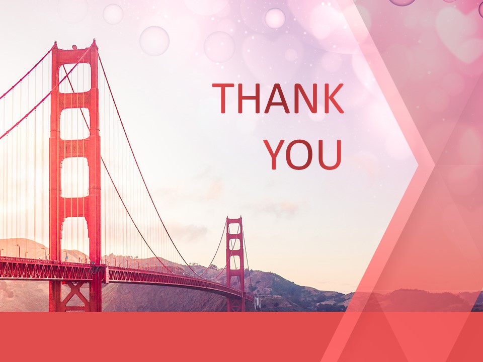 Free PPT Template - Golden Gate Bridge in San Francisco