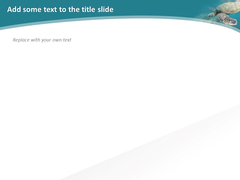 Gratis Plantilla PPT gratuita - Tortuga marina