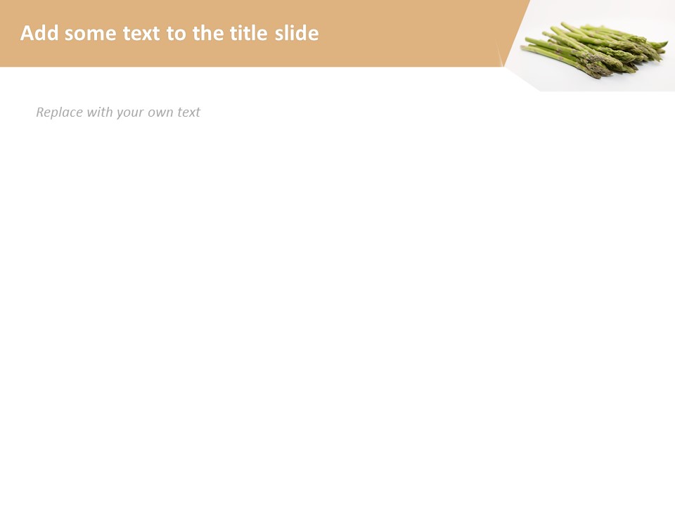 Healthful Asparagus - Free PPT Template