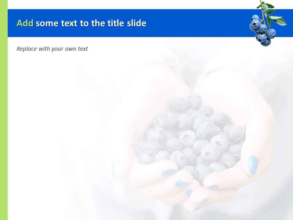 Superfood Blueberry - Free Powerpoint Sample