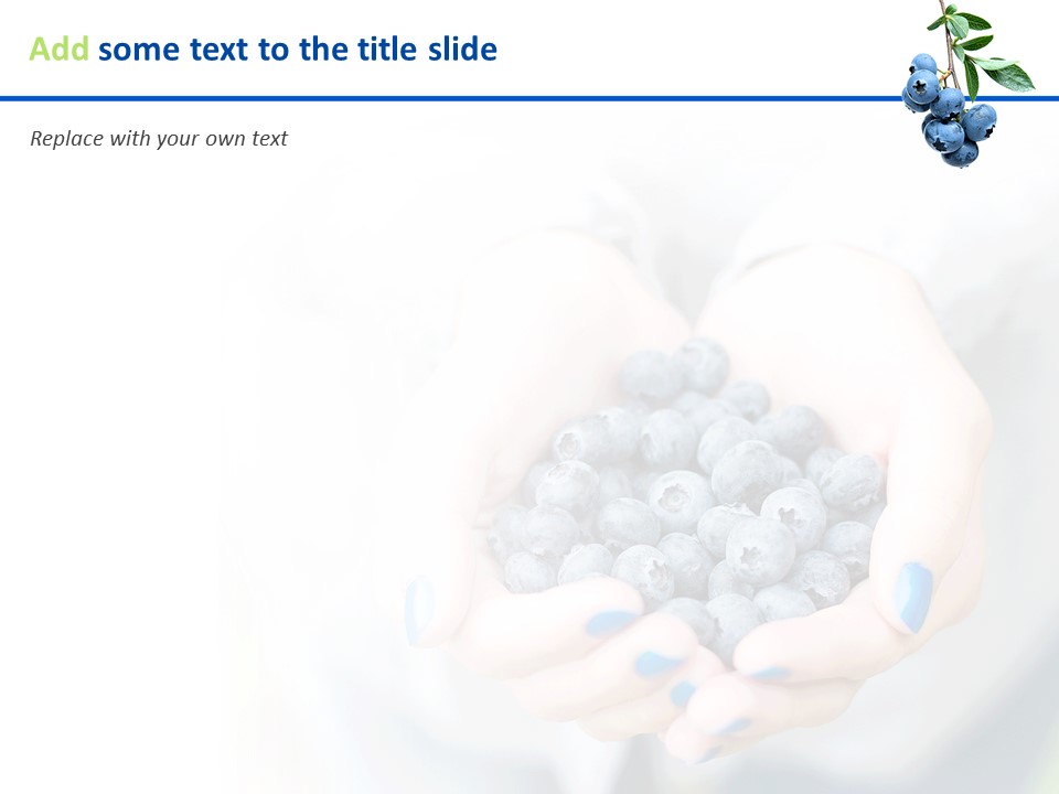 Superfood Blueberry - Free Powerpoint Sample