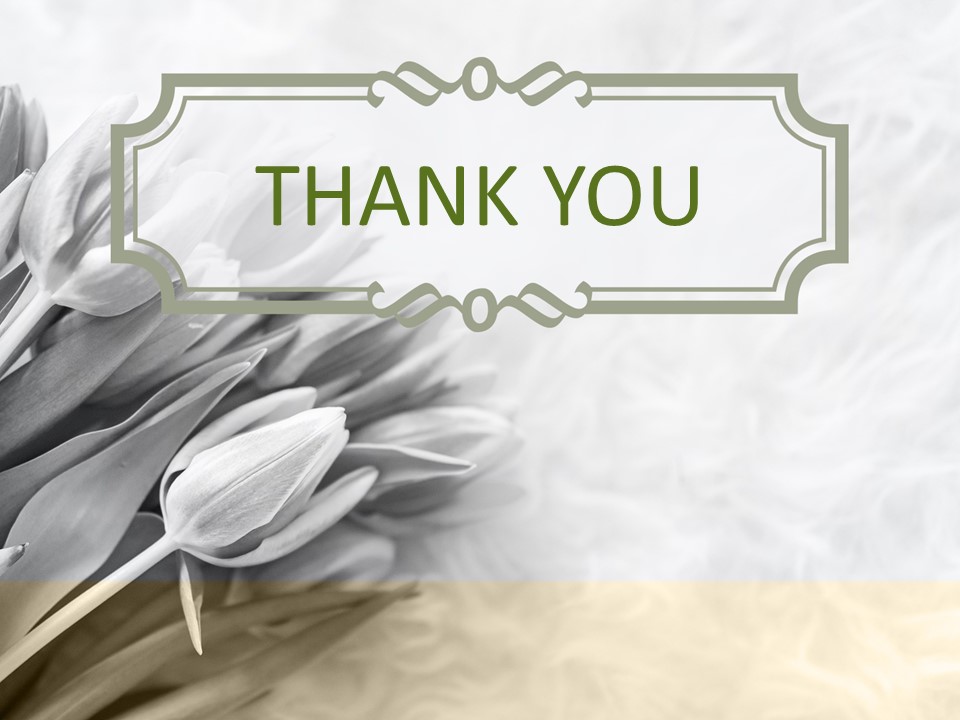 Thank You Images With Flowers For Ppt