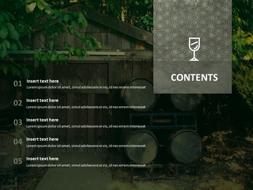 Winery - Free Template Design