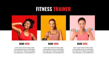 Fitness Girl Simple Google Templates
