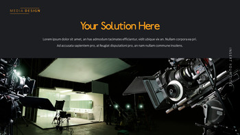 Media Simple PowerPoint Template Design