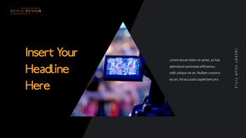 Media Simple PowerPoint Template Design