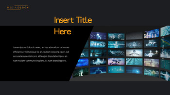 Media Simple PowerPoint Template Design