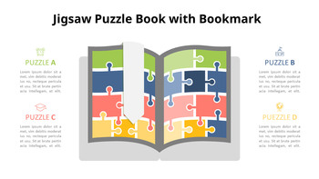 Jigsaw Puzzle Infographic Diagram