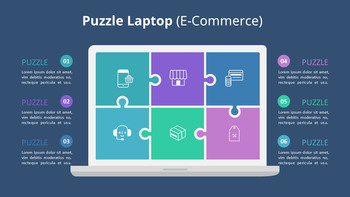 Jigsaw Puzzle Infographic Diagram