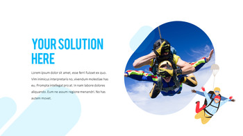 Skydiving premium PowerPoint Templates