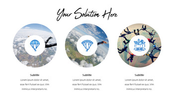 Skydiving premium PowerPoint Templates