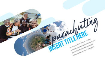 Skydiving premium PowerPoint Templates