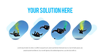 Skydiving premium PowerPoint Templates