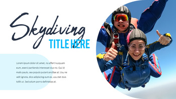 Skydiving premium PowerPoint Templates